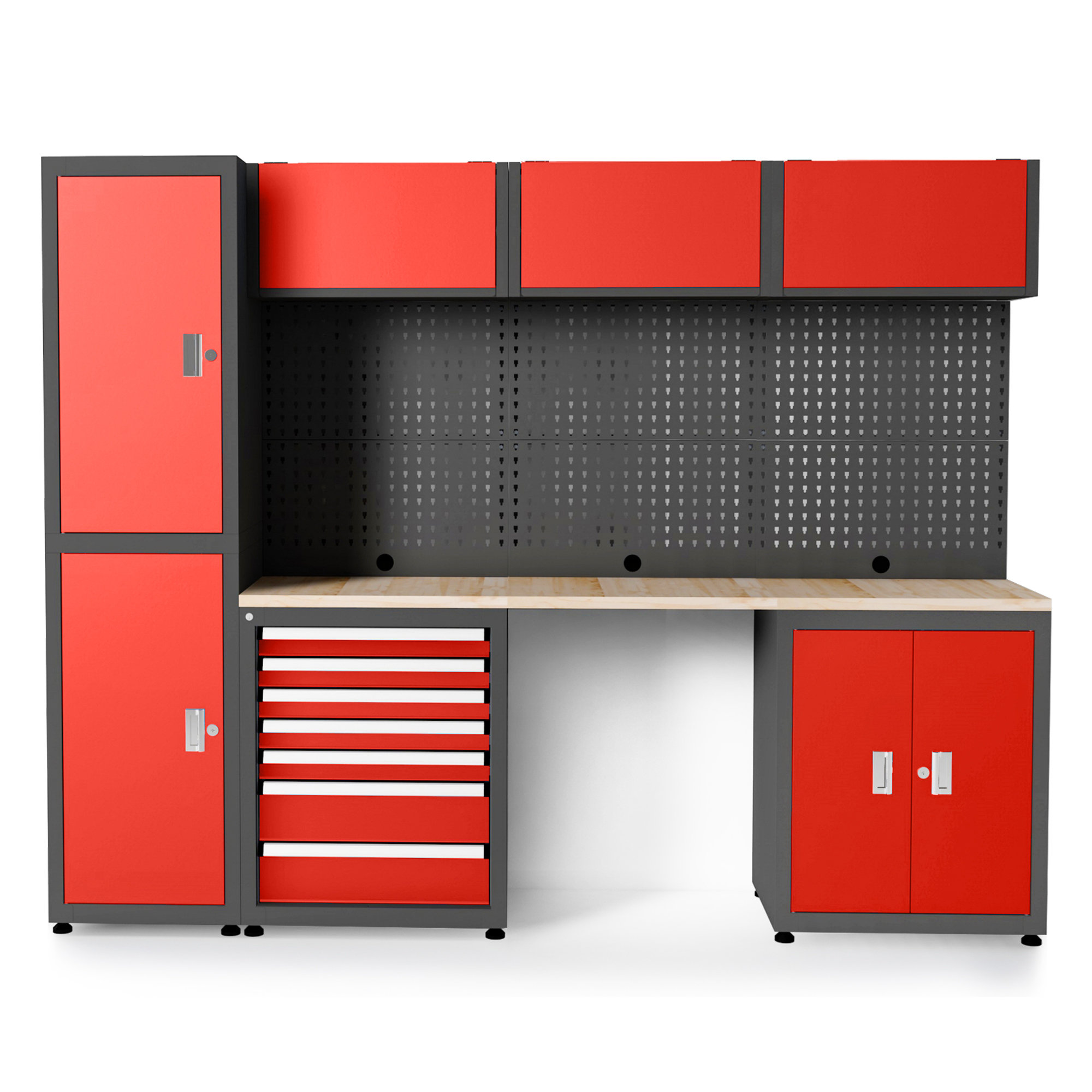 WFX Utility™ Reinerton 4 Piece Storage System (79" H x 174" W x 19.6" D ...