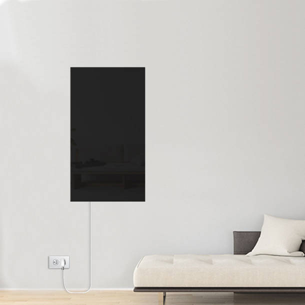 WarmlyYours Ember Glass Mirror Wall Mounted Radiant Panel Heater 35"x24 ...