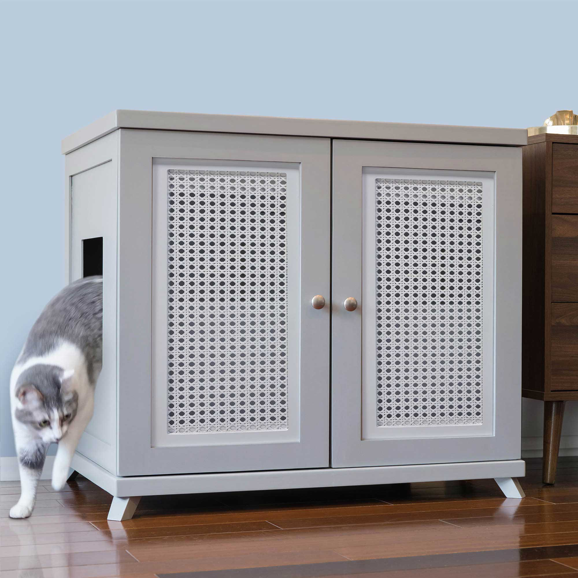 The Refined Feline The Refined Litter Box - Wood Cat Litter Box ...