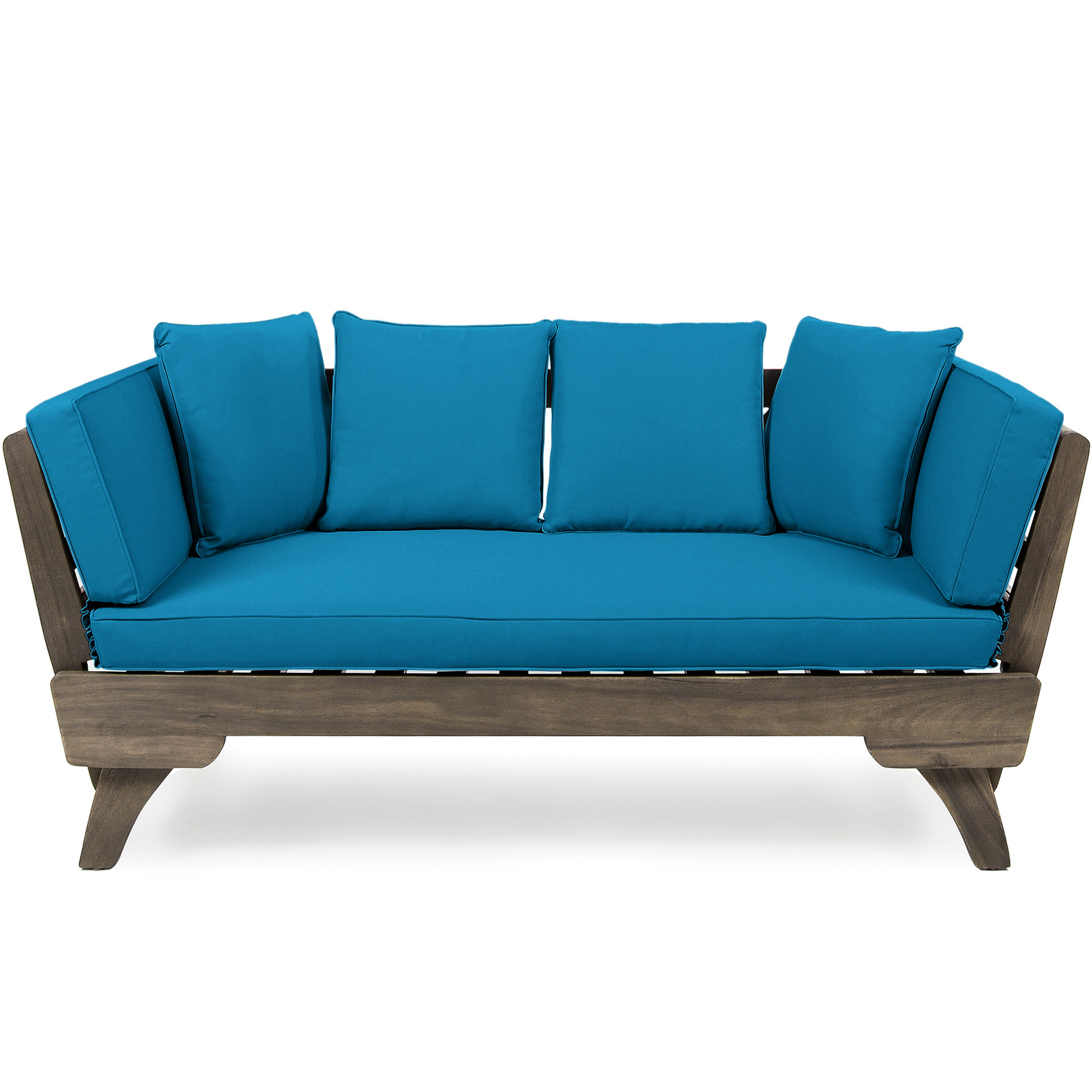 Latitude Run® Cozy Outdoor Daybed In Grey - Enhance Your Backyard With ...