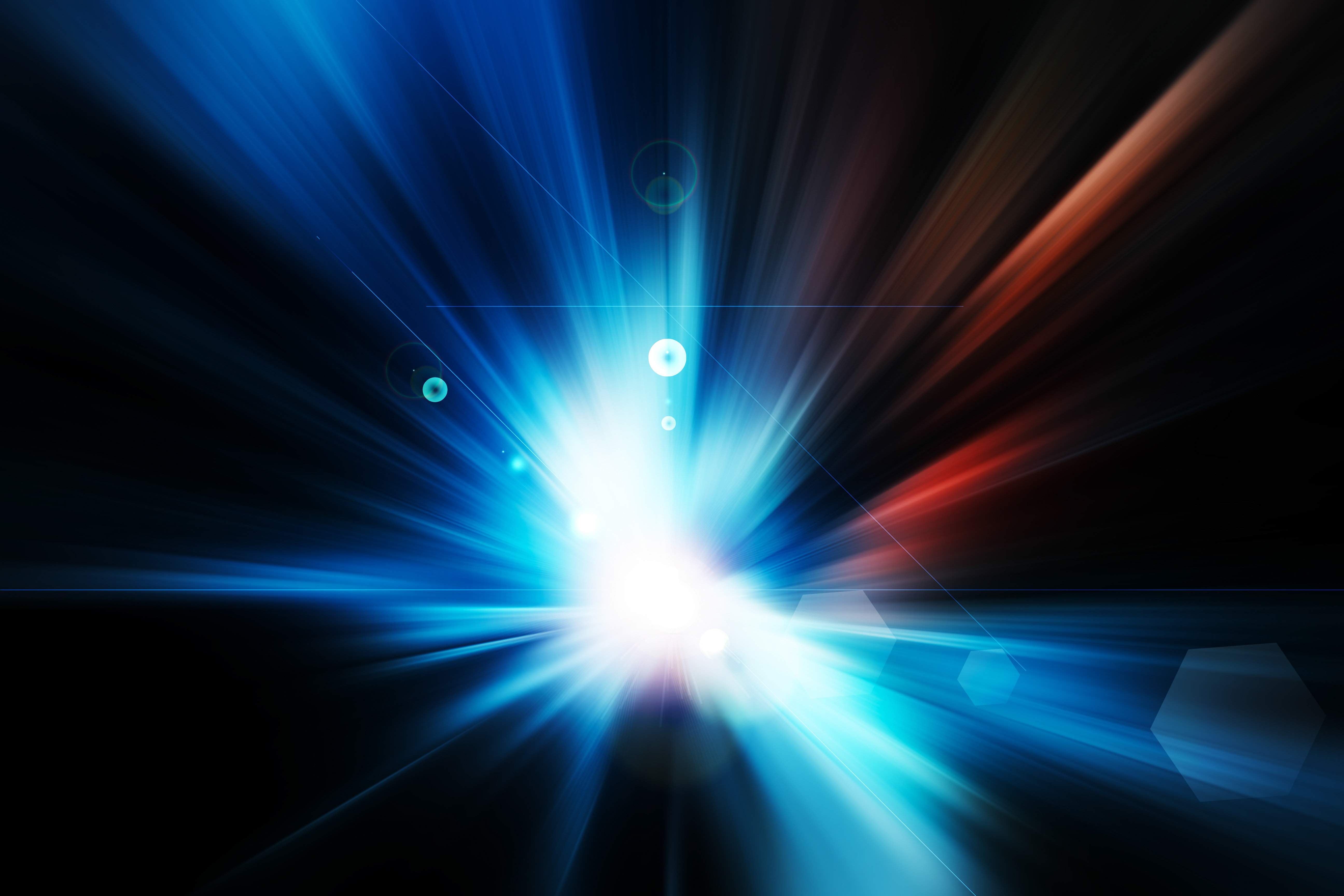 Wrought Studio™ Rays Of Colorful Light by Tee_Photolive | Wayfair