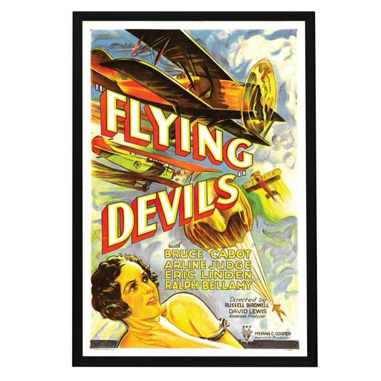 SnapeZo Flying Devils 1933 Framed On Paper Poster | Wayfair