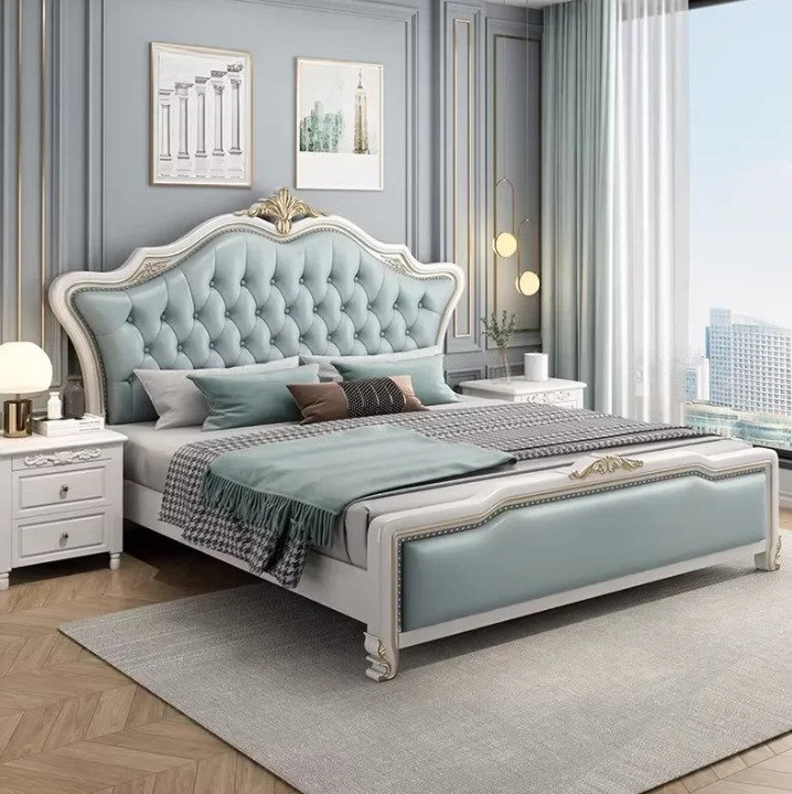 Splendor Furniture King Size Luxury Bed European Pretty Living Room ...