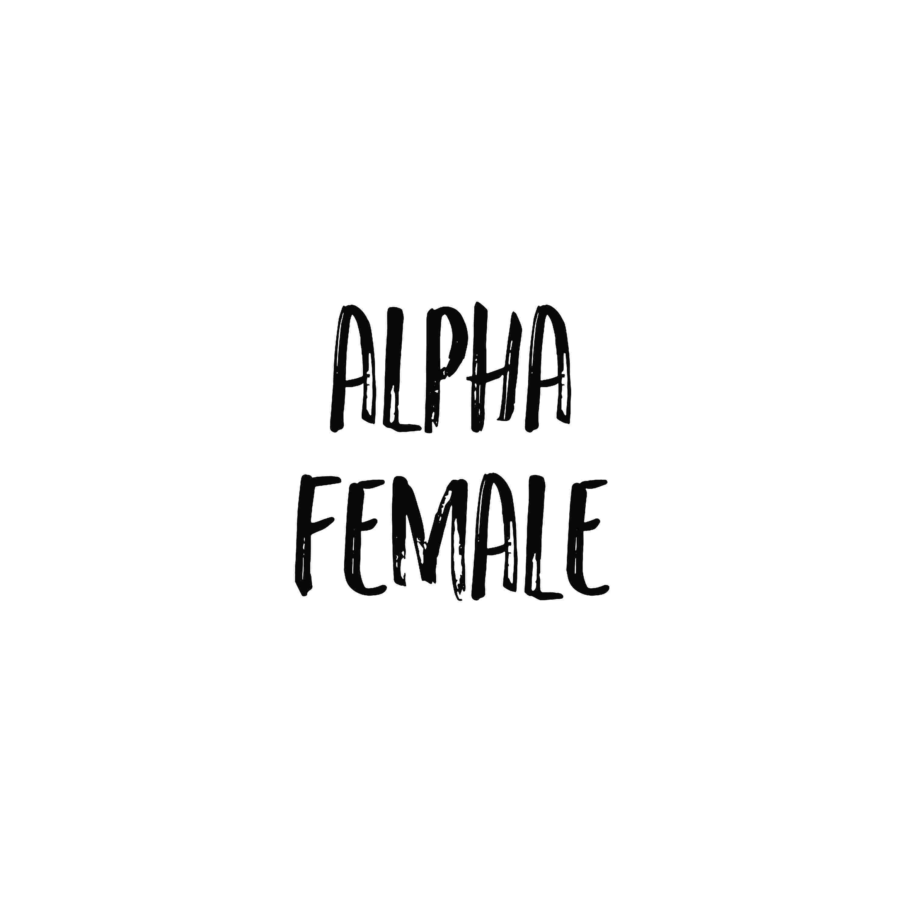 Trinx Alpha Female - Wrapped Canvas Textual Art | Wayfair