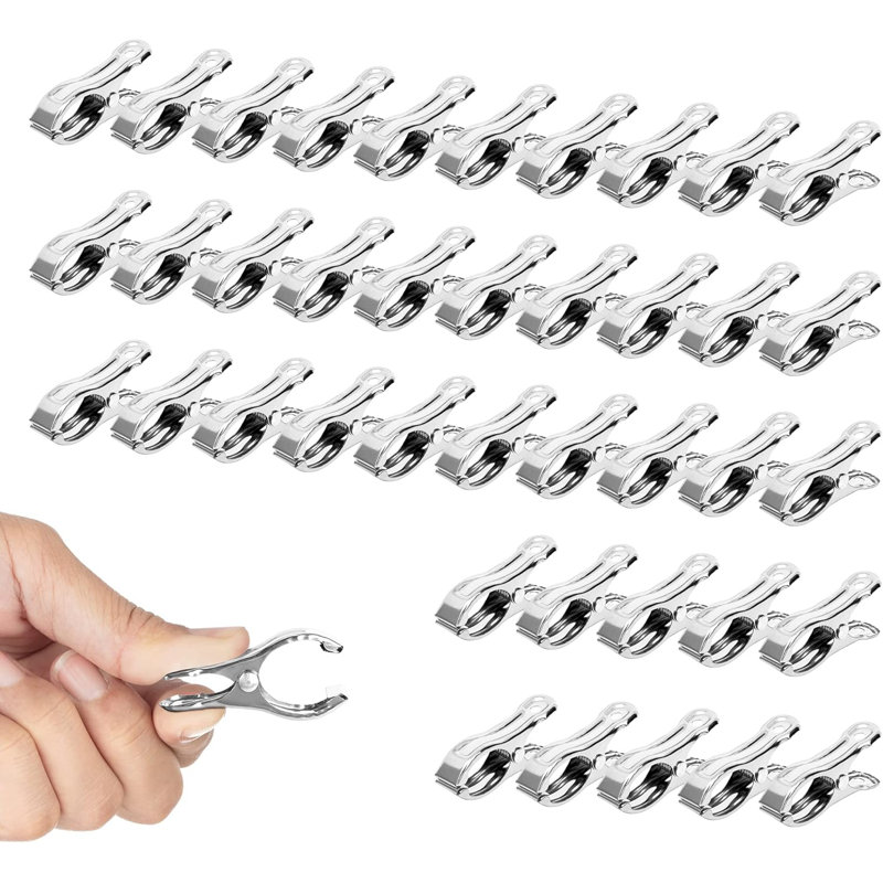 REFISM 40PCS Stainless Steel Clothes Pins | Wayfair