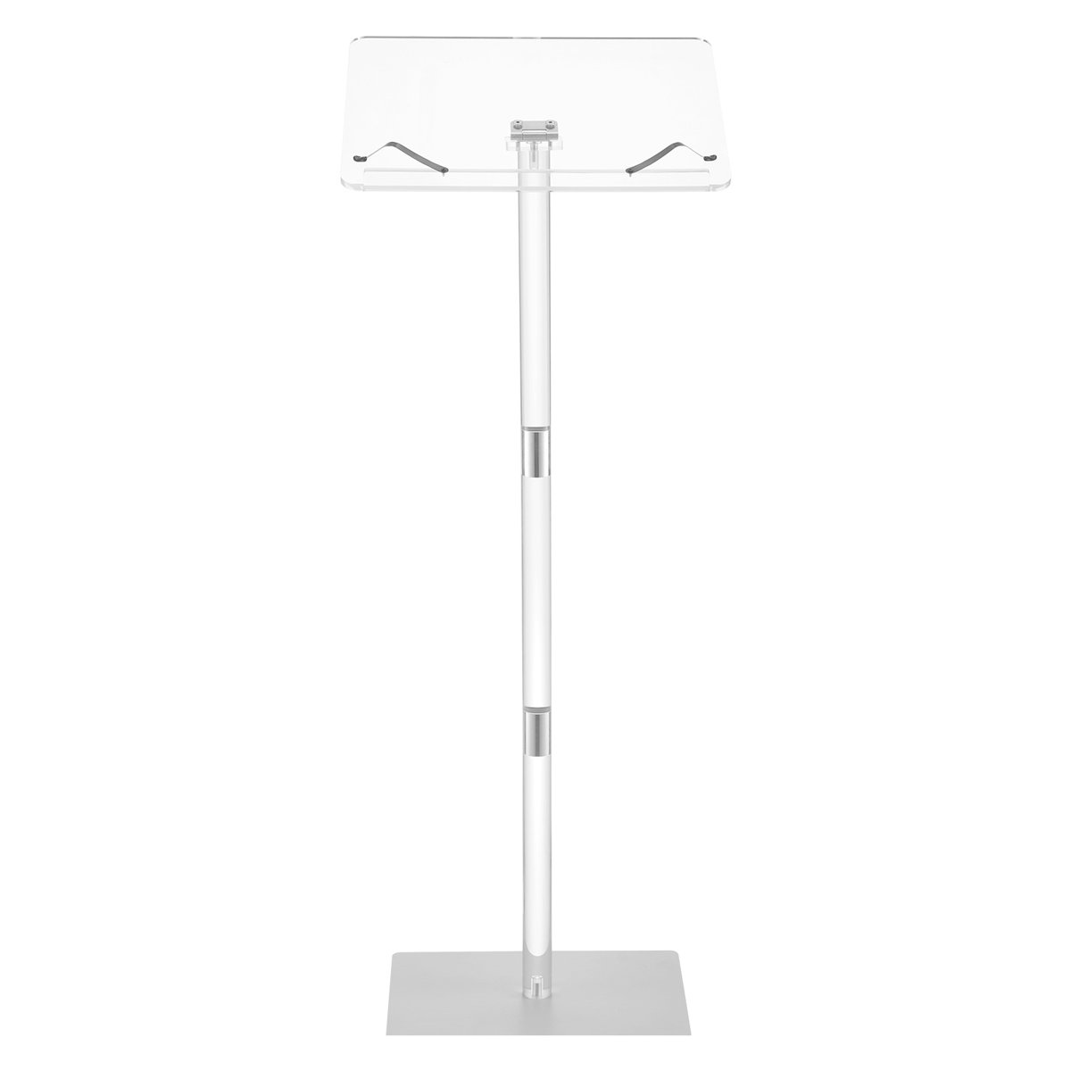 VEVOR Podium Stand 43 in Acrylic Lectern Adjustable Angles with Metal ...
