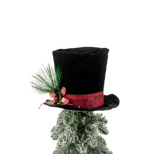 The Holiday Aisle® Black Hat Tree Topper & Reviews | Wayfair
