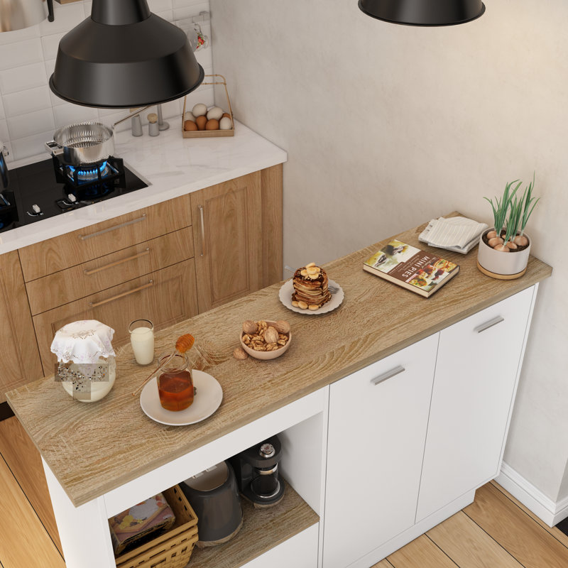 Expandable Kitchen Island SoBuy Extendable Kitchen Island With Four