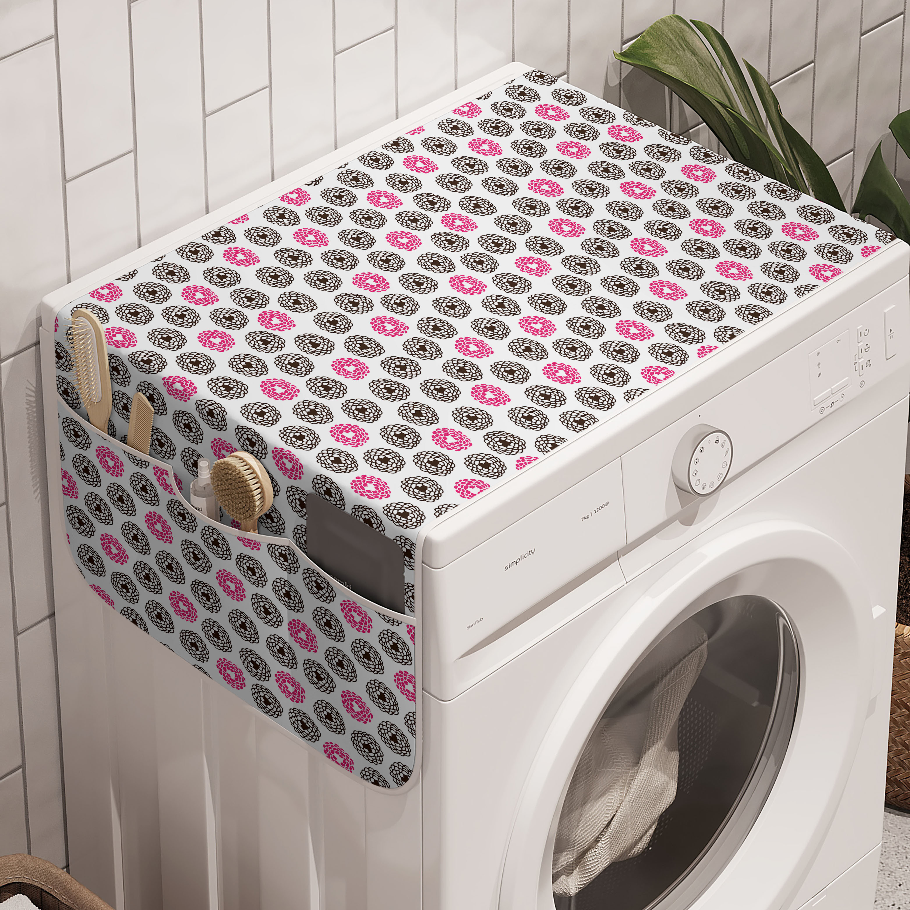 East Urban Home Valentine Washing Machine Organizer Pack of 2 47" x 18. ...