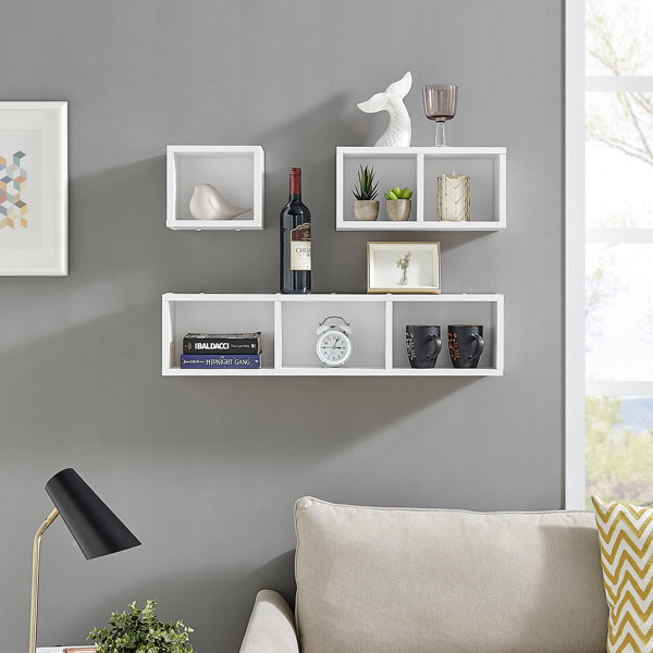 Wade Logan® Bayala 3 Piece Cube Wall Shelf Set & Reviews | Wayfair