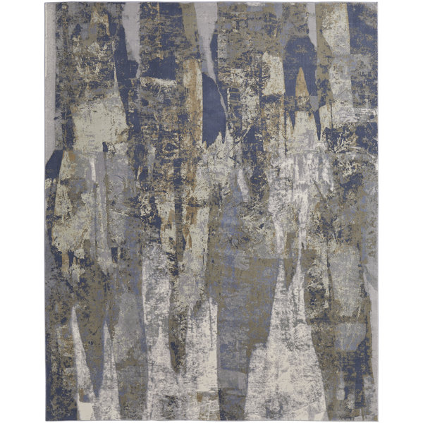 Orren Ellis Takara Casual Abstract Polypropylene Area Rug | Wayfair