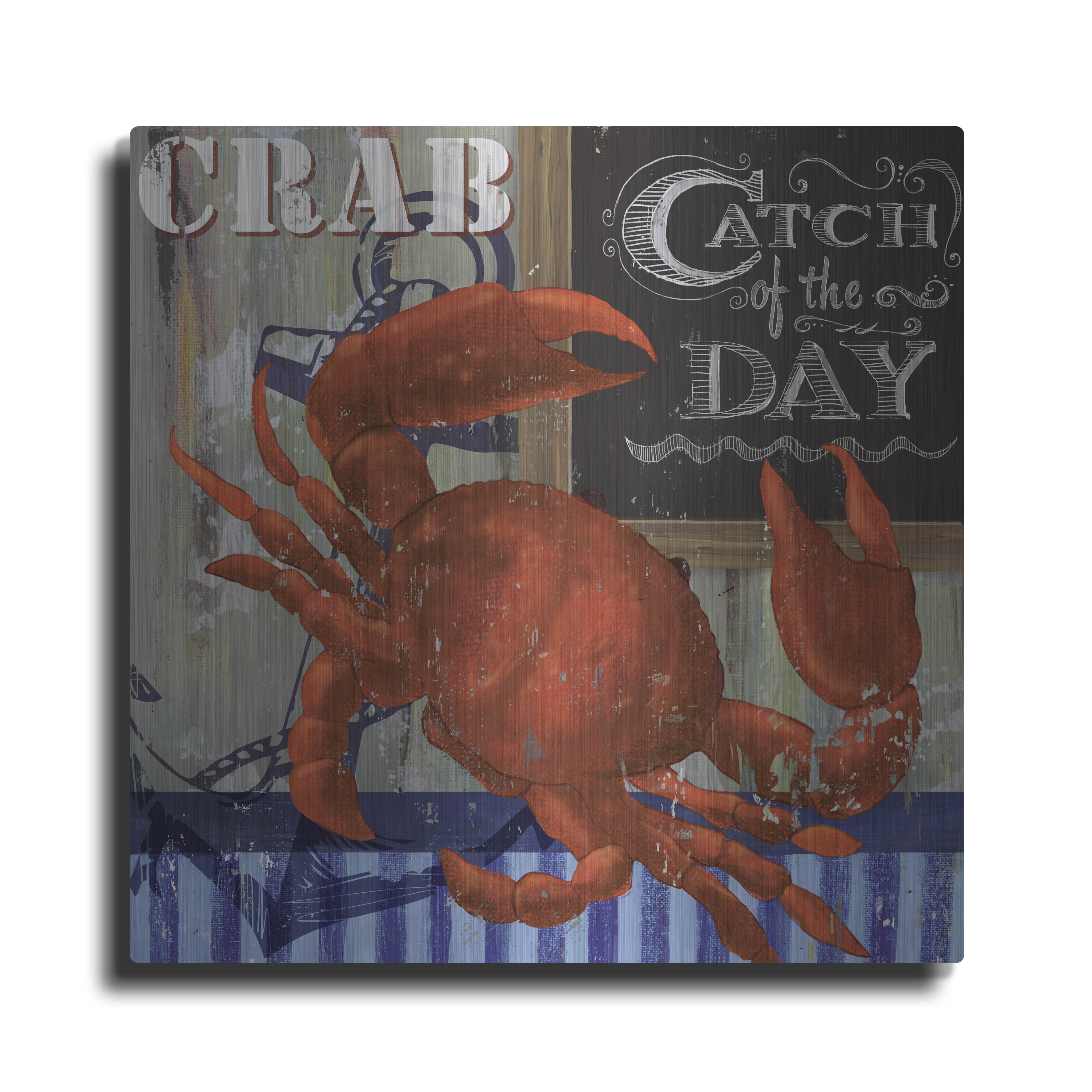 Highland Dunes 'Crab' by Fiona Stokes-Gilbert Metal Wall Art - Wayfair ...