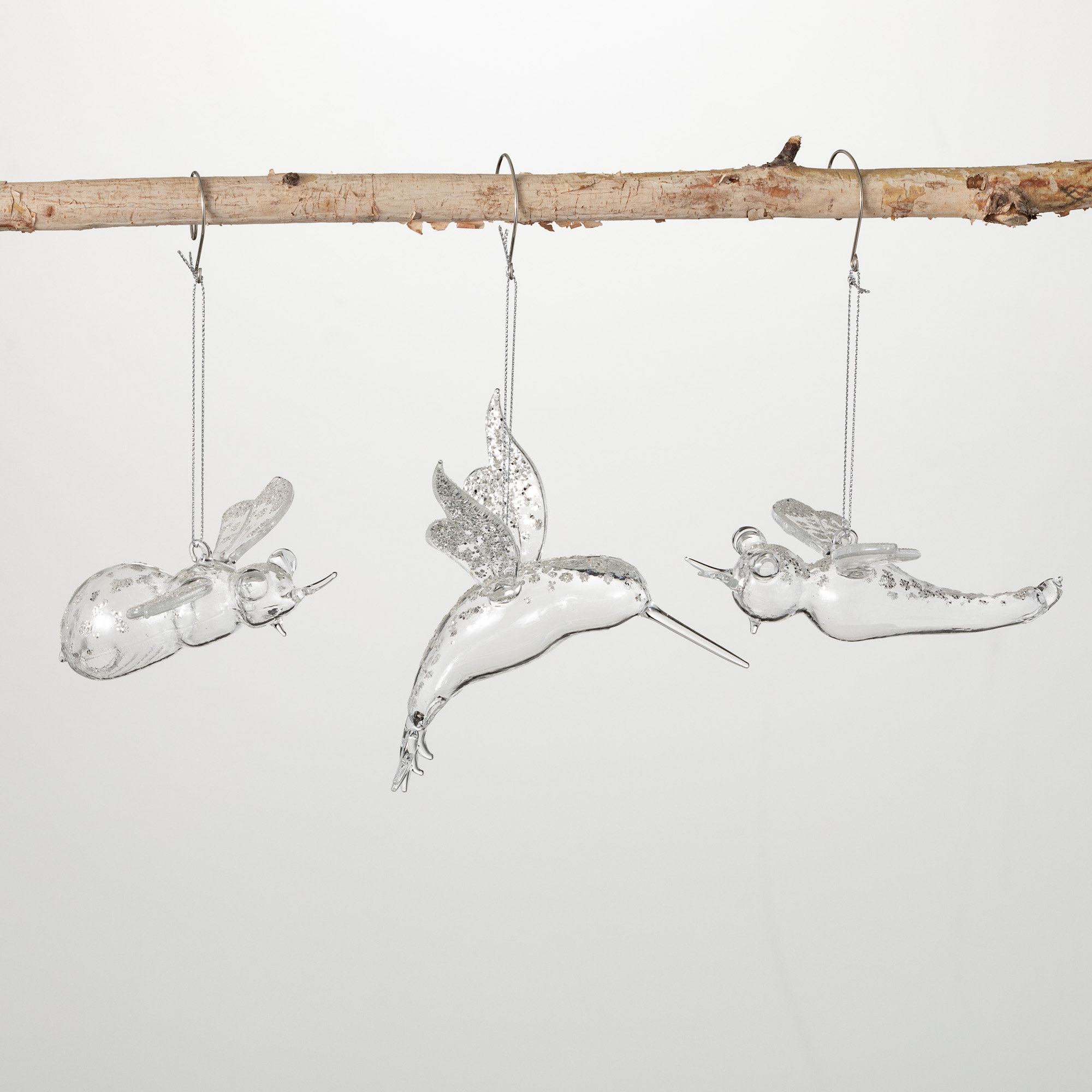 The Holiday Aisle® 3 Piece Bird Bee Dragonfly Solid Holiday Shaped ...