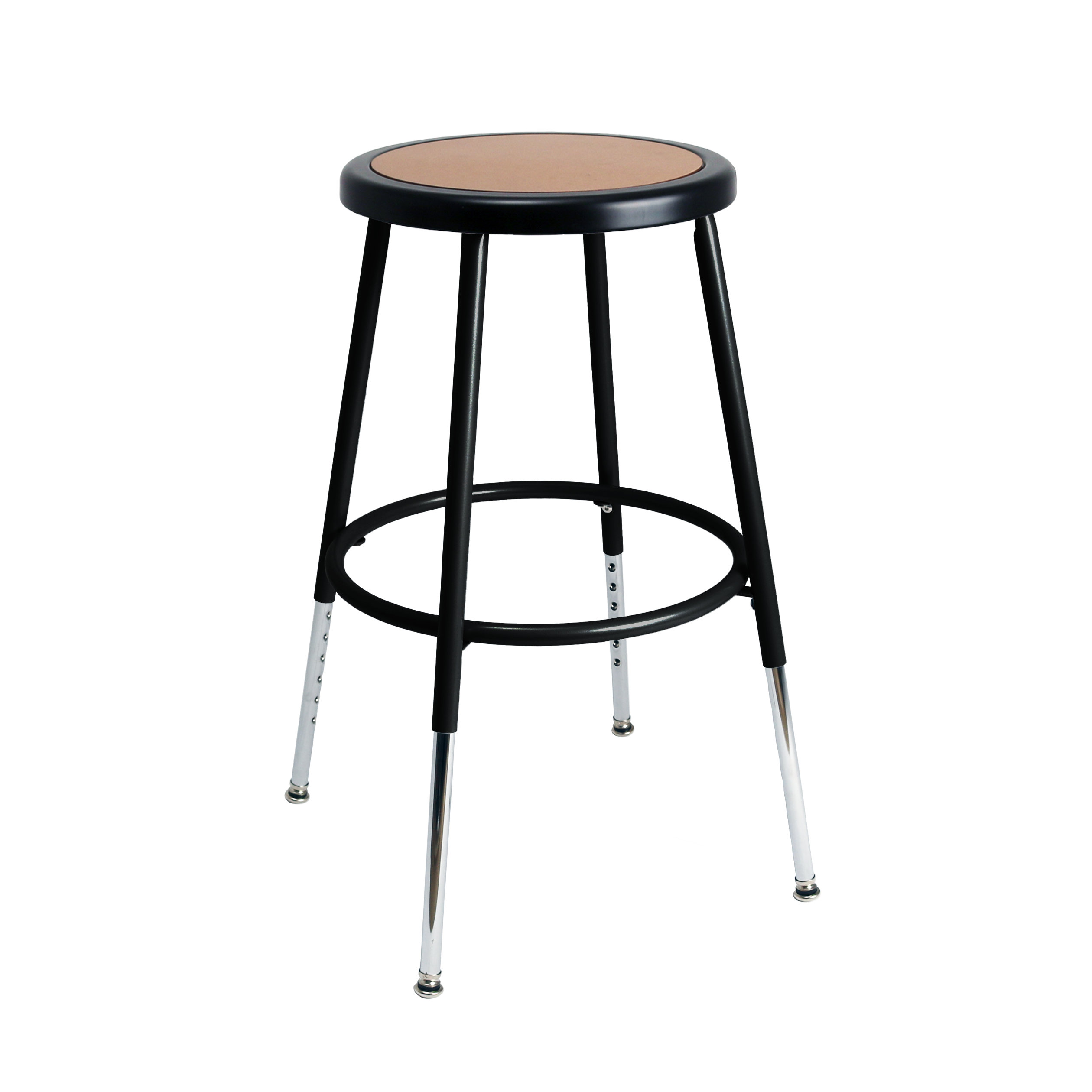 Hampden Furnishings Felix Height Adjustable Steel Stool, Assembly Ready ...