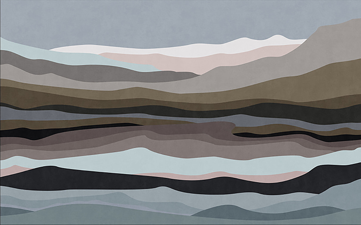 wallpaew Nordic Landscape Wallpaper Abstract Art Mural | Wayfair