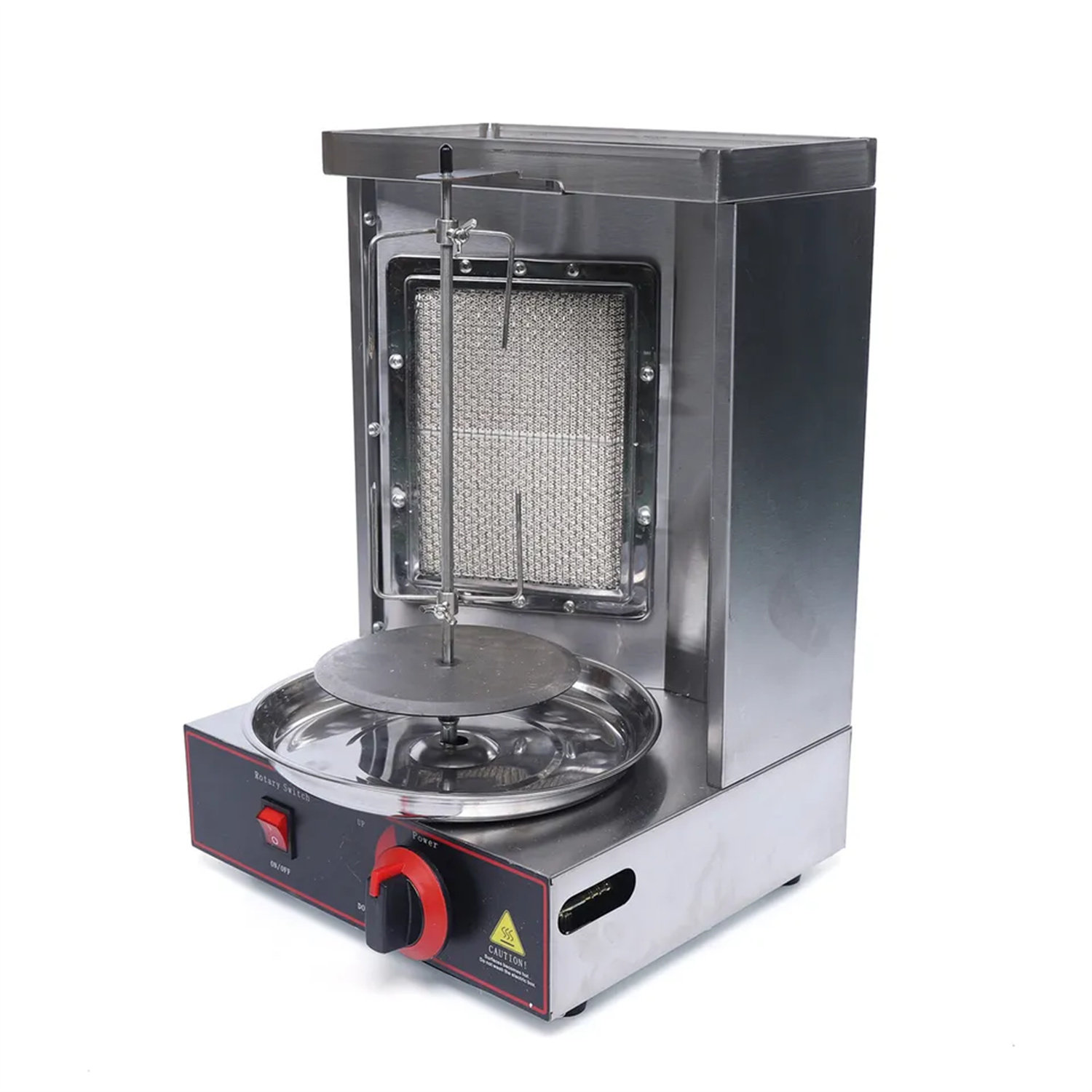 CNCEST Vertical Meat Spinning Broiler Machine BBQ LPG Gas Doner Kebab ...