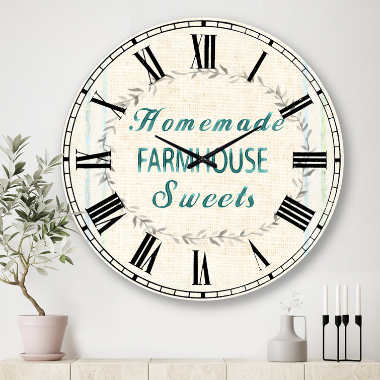 The Twillery Co.® Swigart Oversized Farmhouse Wall Clock & Reviews ...