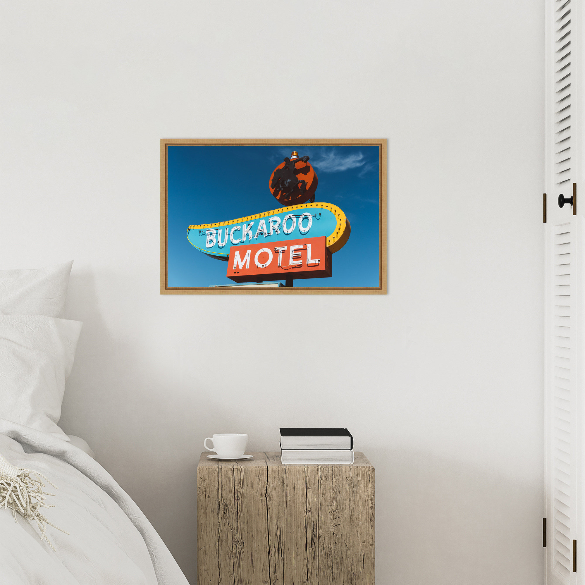 Ebern Designs Buckaroo Motel by Tisdall Framed Canvas Wall Art Print | Wayfair