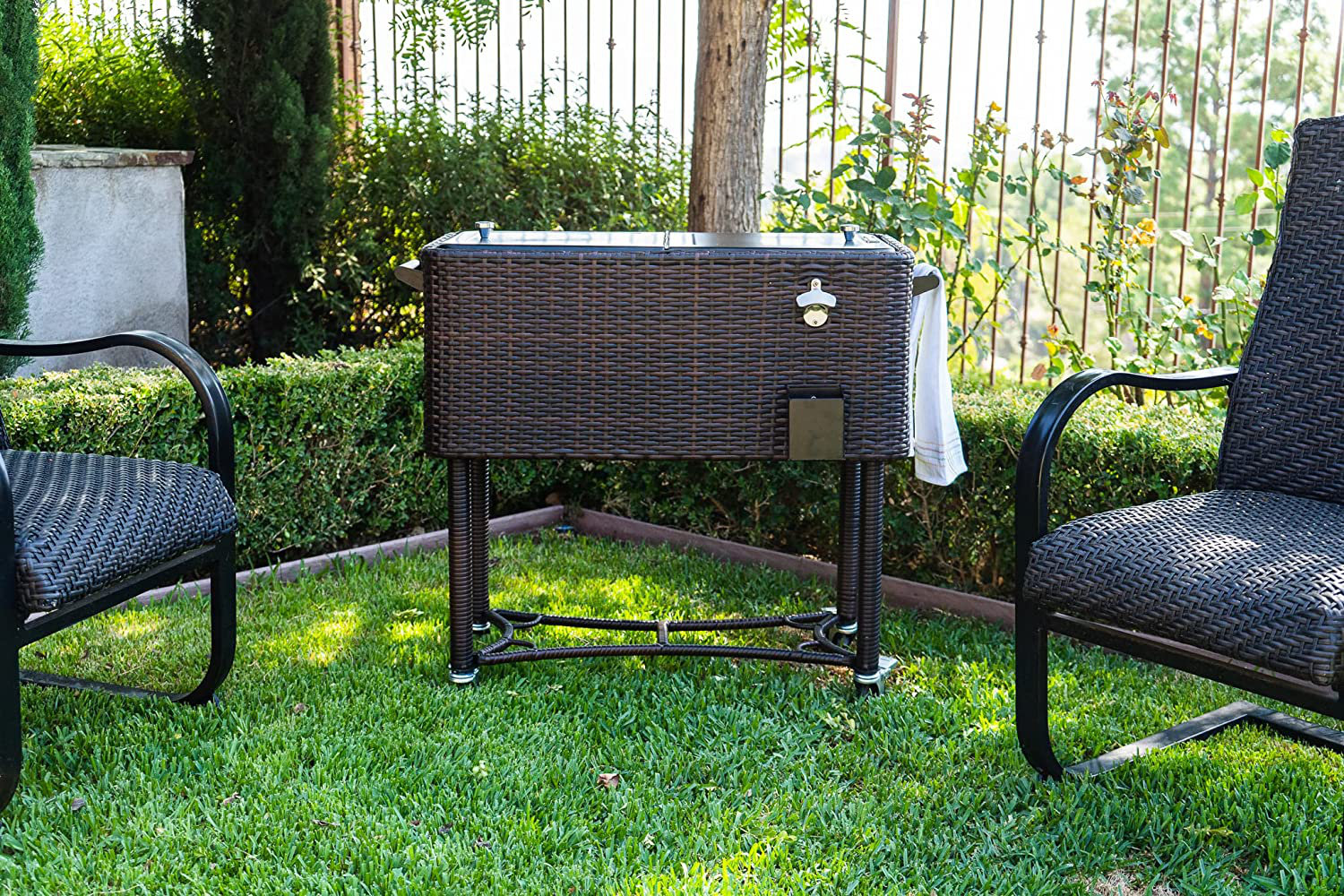 Permasteel 80-Qt Hand-Woven Wicker Outdoor Cooler & Reviews - Wayfair ...