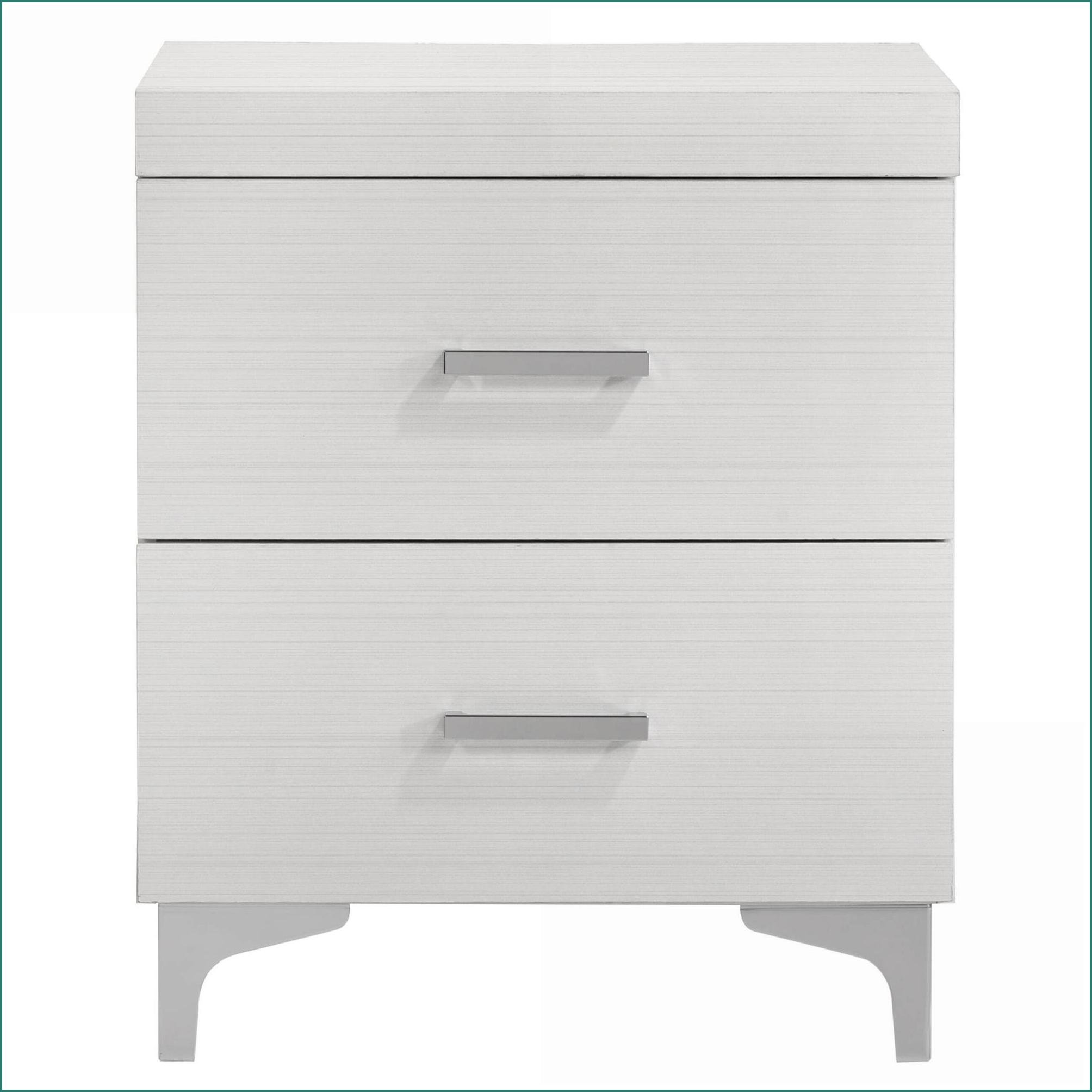 Latitude Run® Classic White 2-Drawer Nightstand with Dovetail Drawers ...