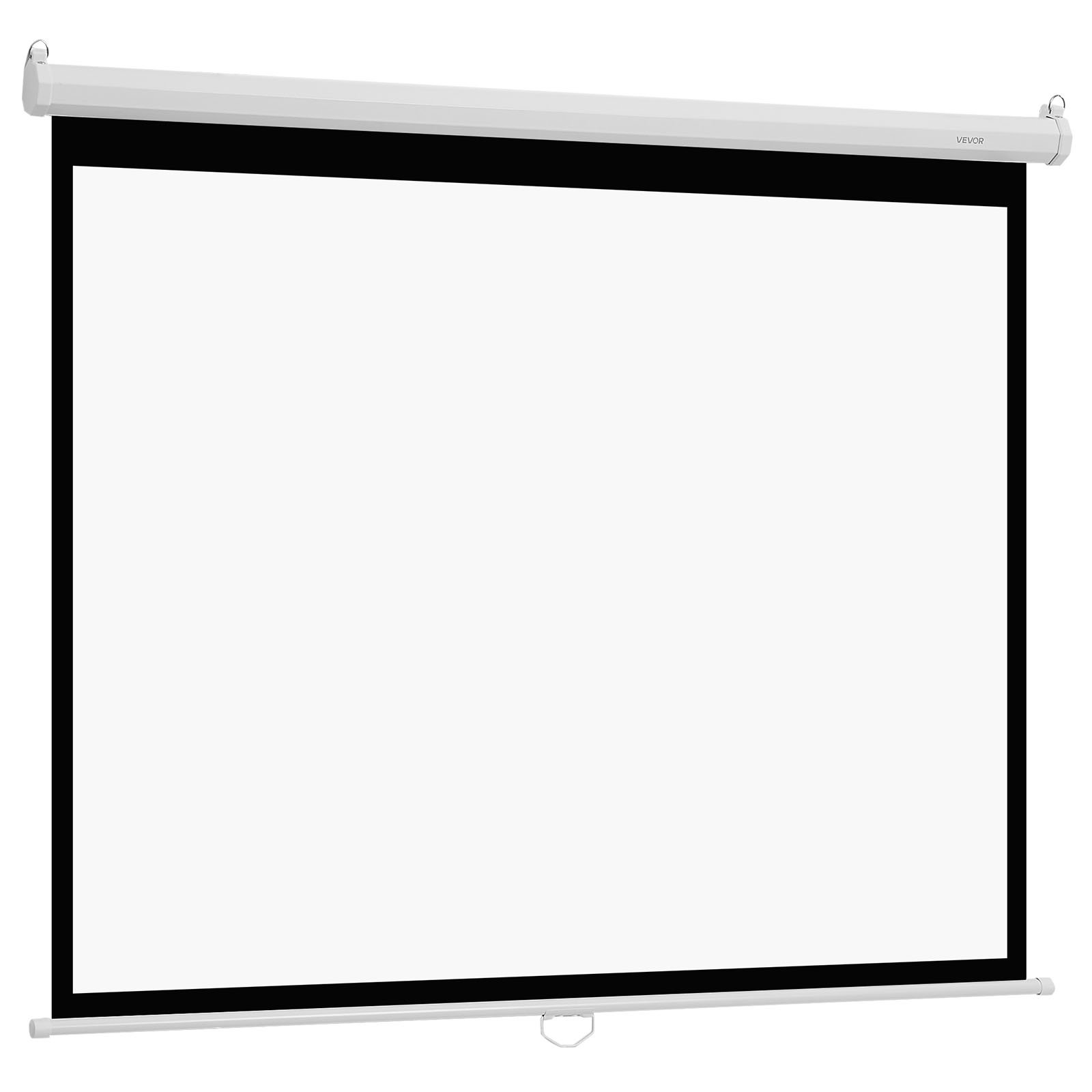 VEVOR Manual Projector Screen, 72 inch 4:3 4K 1080 HD Retractable Pull ...