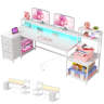 Wrought Studio™ 71"w Led L-shaped Computer Desk,gaming Desk With Power ...