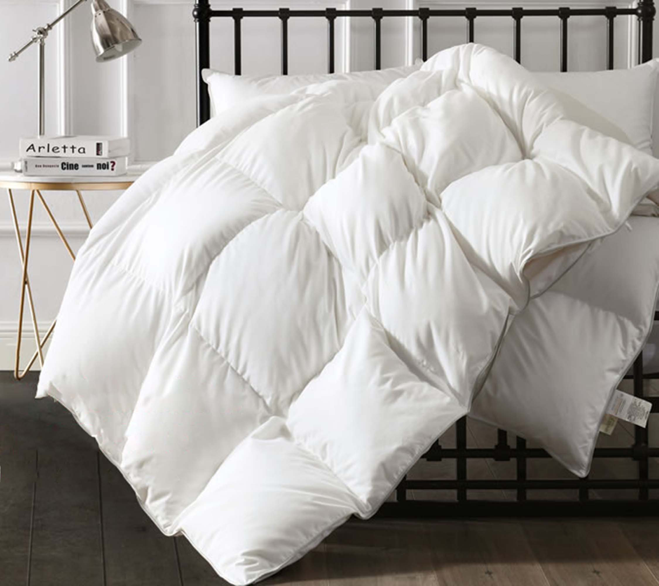 Alwyn Home 650 FP All Season Goose Feather Down Comforter Baffle Box ...