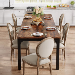 Ebern Designs Frodeen Rectangular Large Long Dining Table | Wayfair