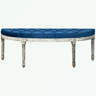 Alcott Hill® half-moon shape Upholstered benches with button tufted ...