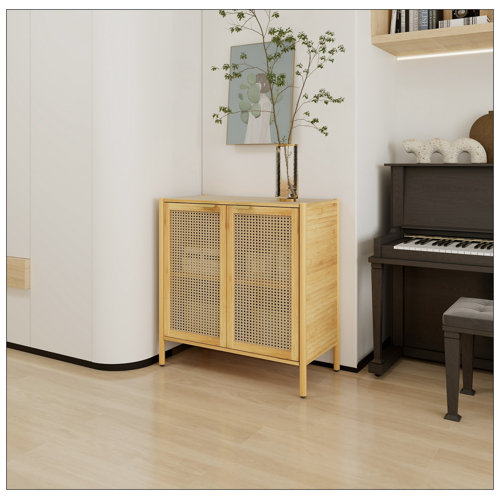 Bay Isle Home Almarion Solid Wood Accent Cabinet | Wayfair