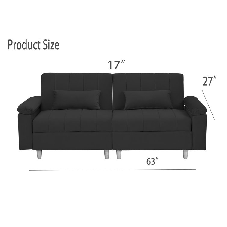 Latitude Run® Black Sleeper Sofa - Wayfair Canada