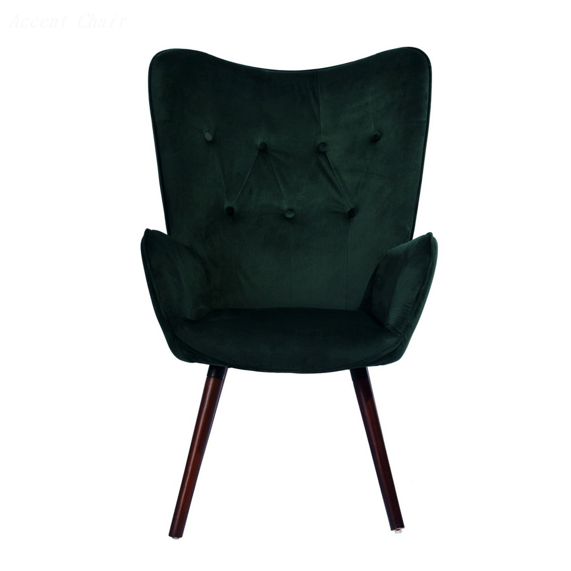 Corrigan Studio® Upholstered Single Chair, Modern Wingback Accent ...