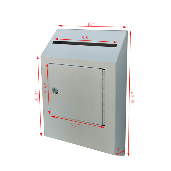 FixtureDisplays Metal Drop Box | Wayfair