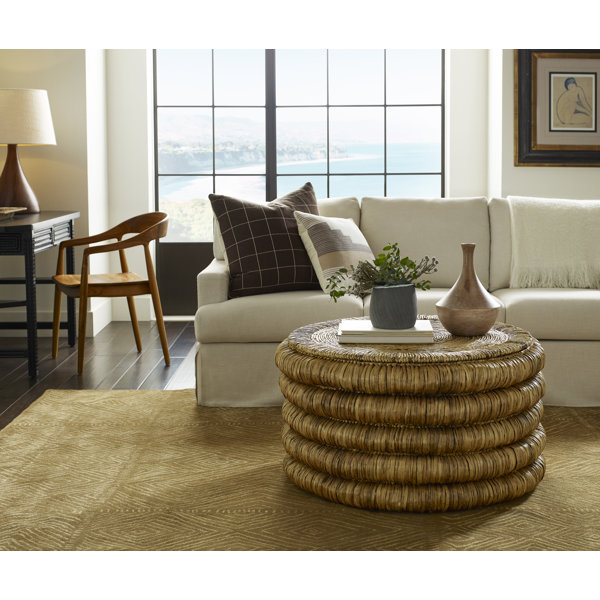 Woven Sol Coffee Table In Water Hyacinth | Perigold