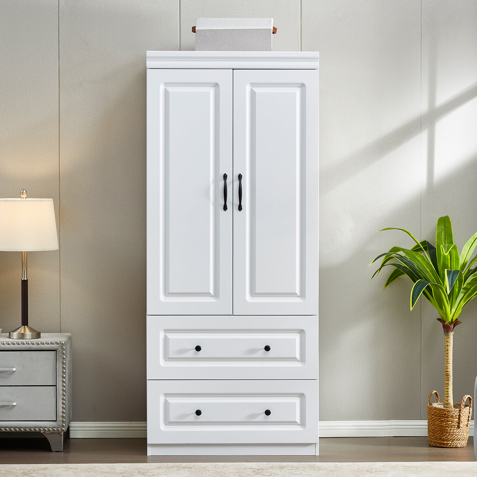 white space saving wardrobe