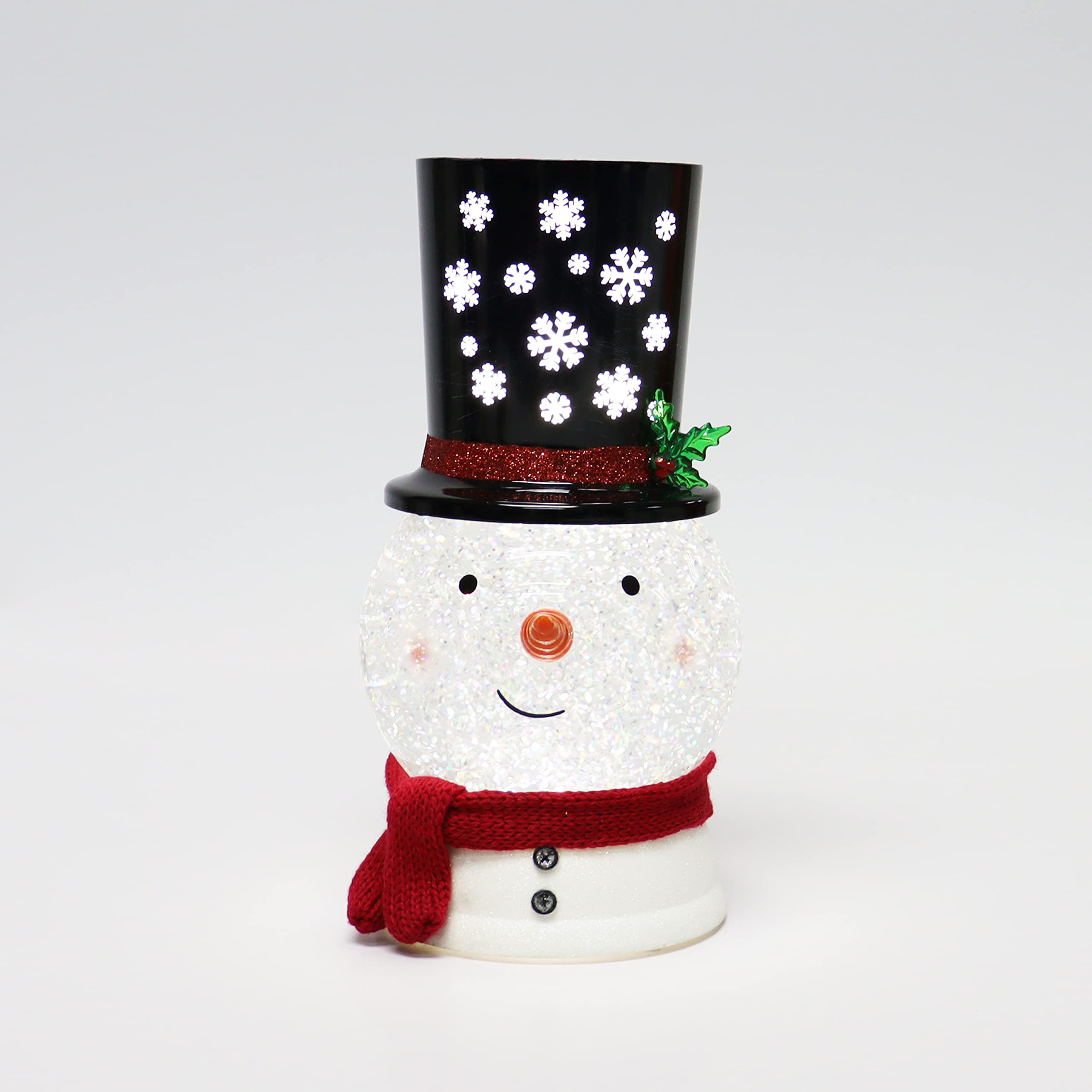 The Holiday Aisle® LED Lighted Snow Globe Snowman Tabletop Decor | Wayfair