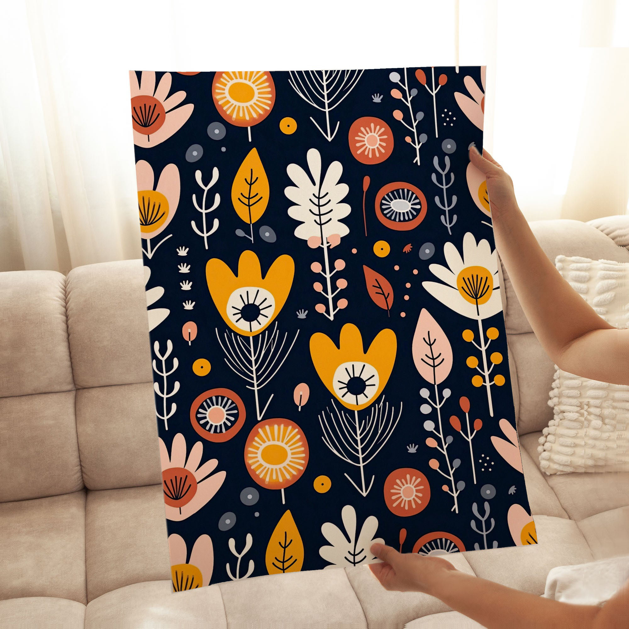 Winston Porter Botanical Scandinavian Flower Pattern III Scandinavian ...