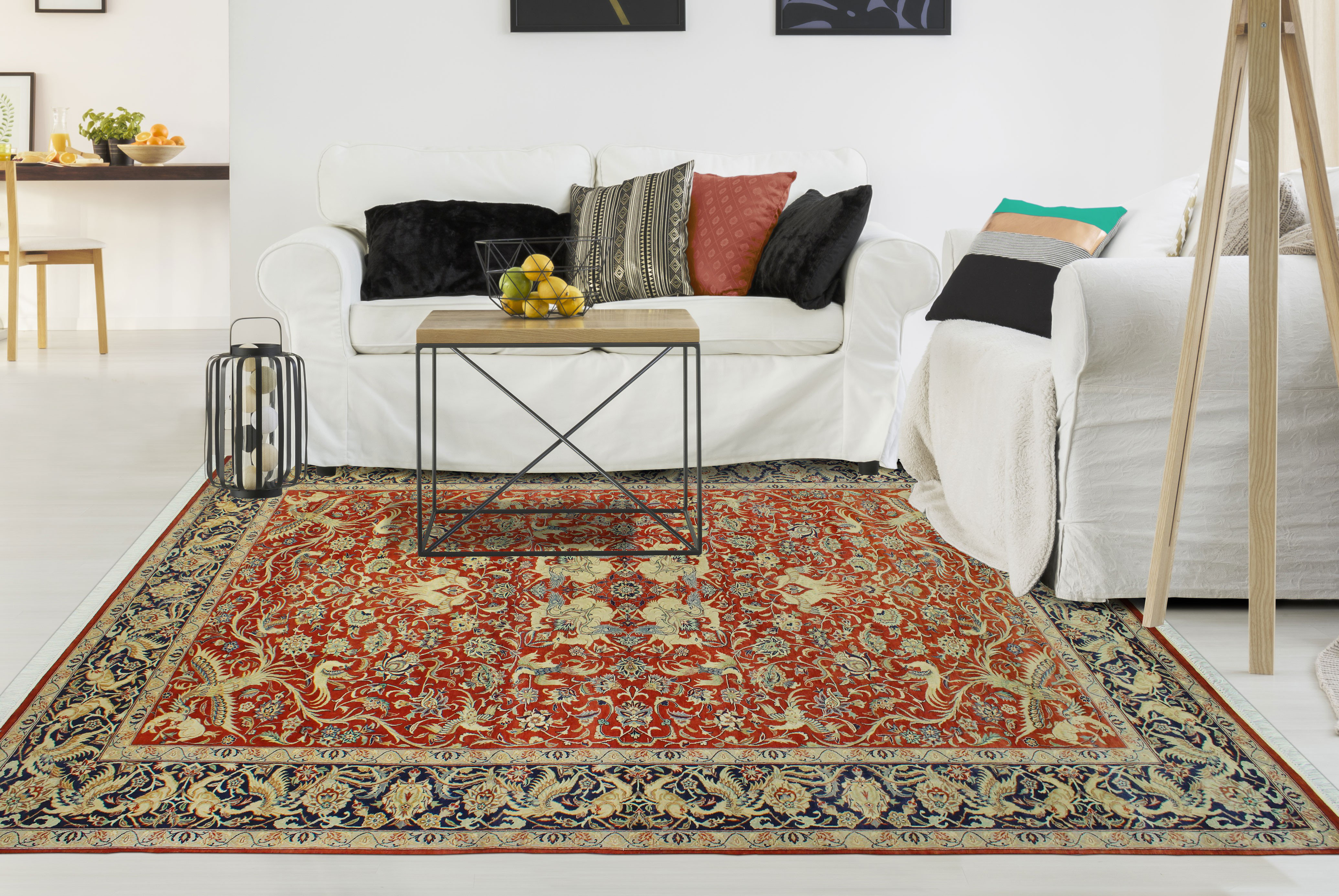 Isabelline Heirloom Shereef Rust Rug | Wayfair