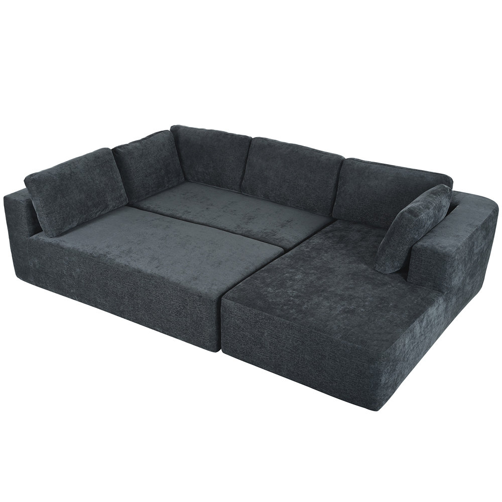 Orren Ellis Modern Large Modular Sectional Sofa for Living Room ...