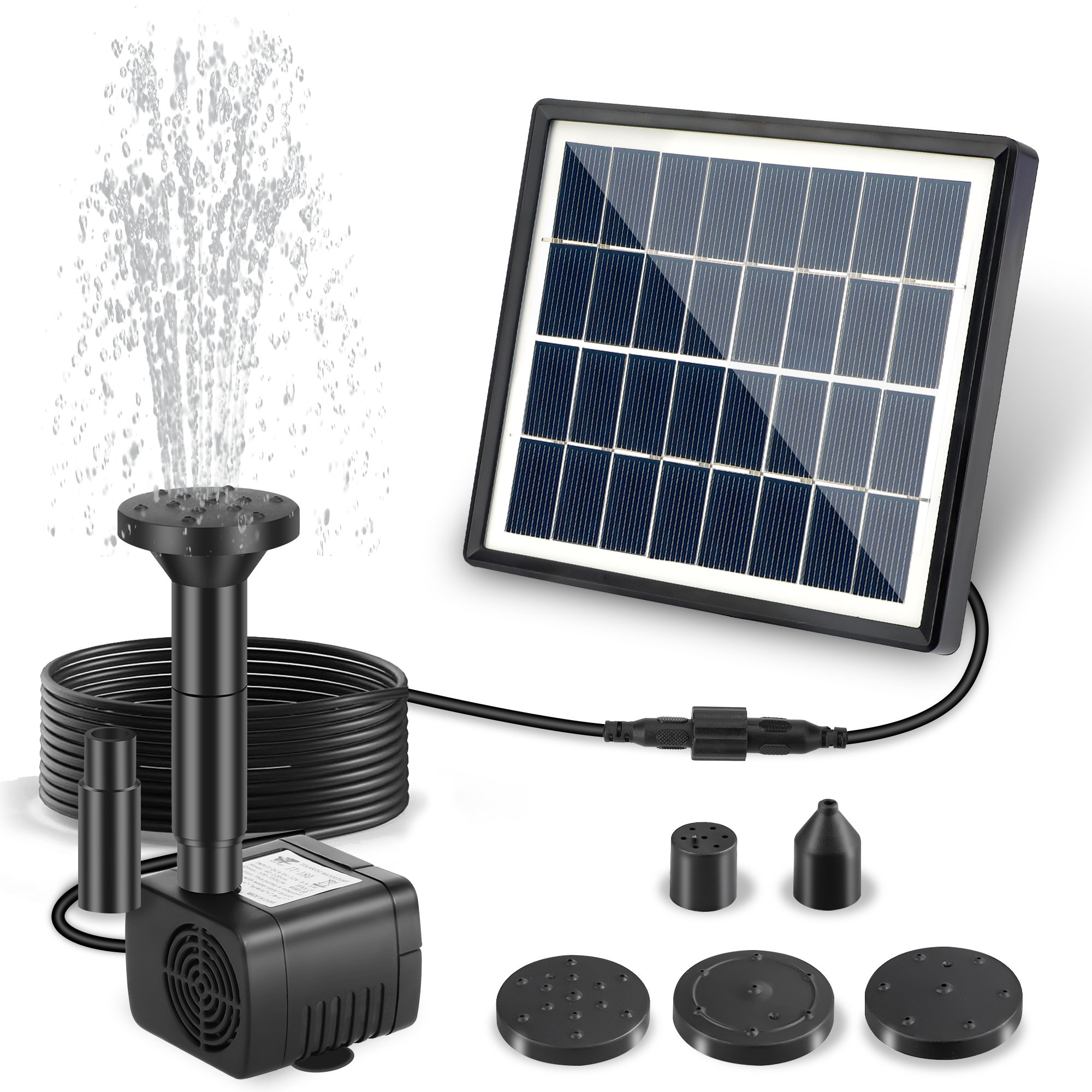 Arlmont & Co. Taimo 2 W Solar Water Fountain Pump | Wayfair