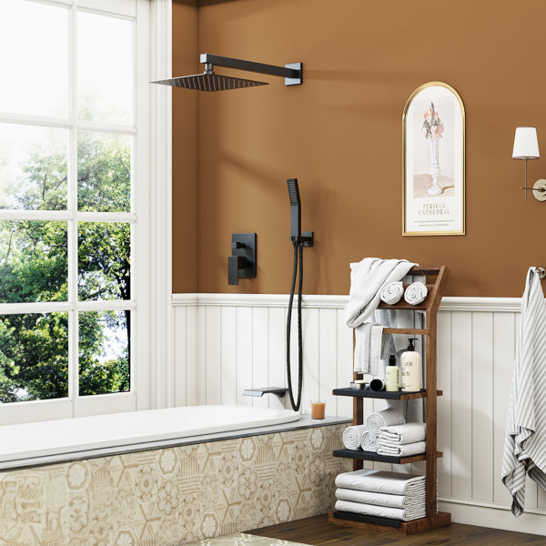 HomGoo Tub Shower System,Shower Faucet Set with 10" Rain Shower head ...