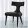 Global Views Anvil Back Dining Chair-Black Leather | Wayfair