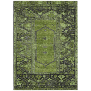 Bungalow Rose Machine Washable Indoor/Outdoor Xhevrie Olive Rug | Wayfair