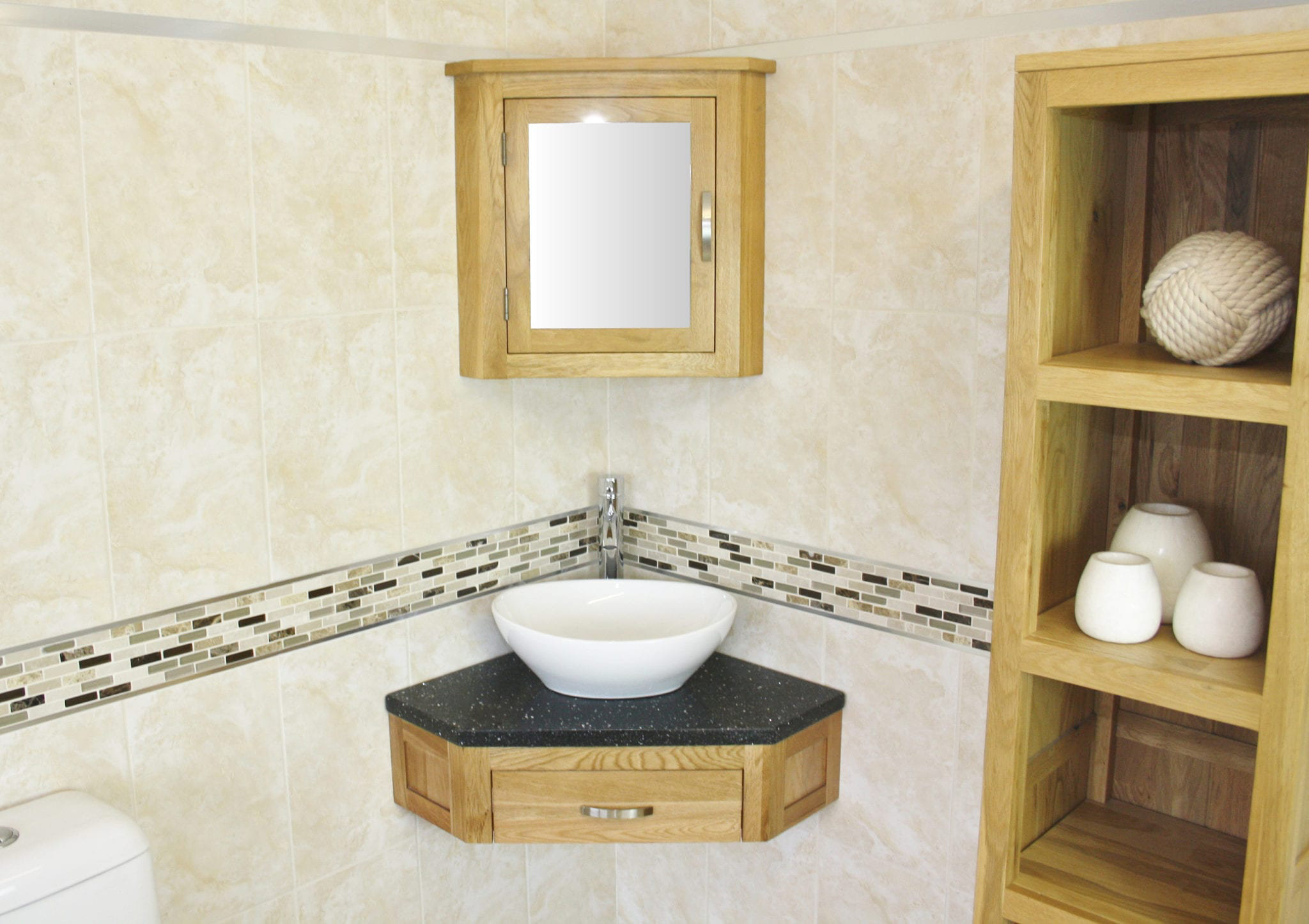 Belfry Bathroom Crank Compact 550mm Wall Mounted Single Vanity Unit ...