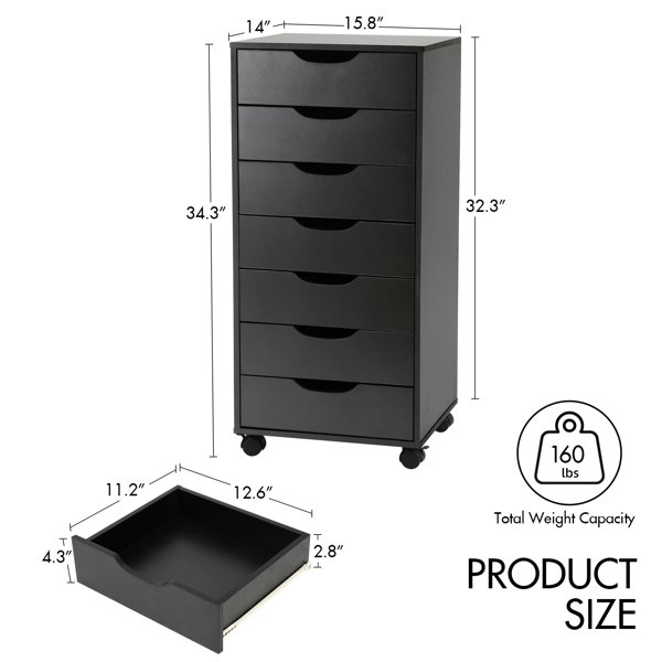 Ebern Designs 34.3 Tall 7 - Storage Cabinet & Reviews | Wayfair