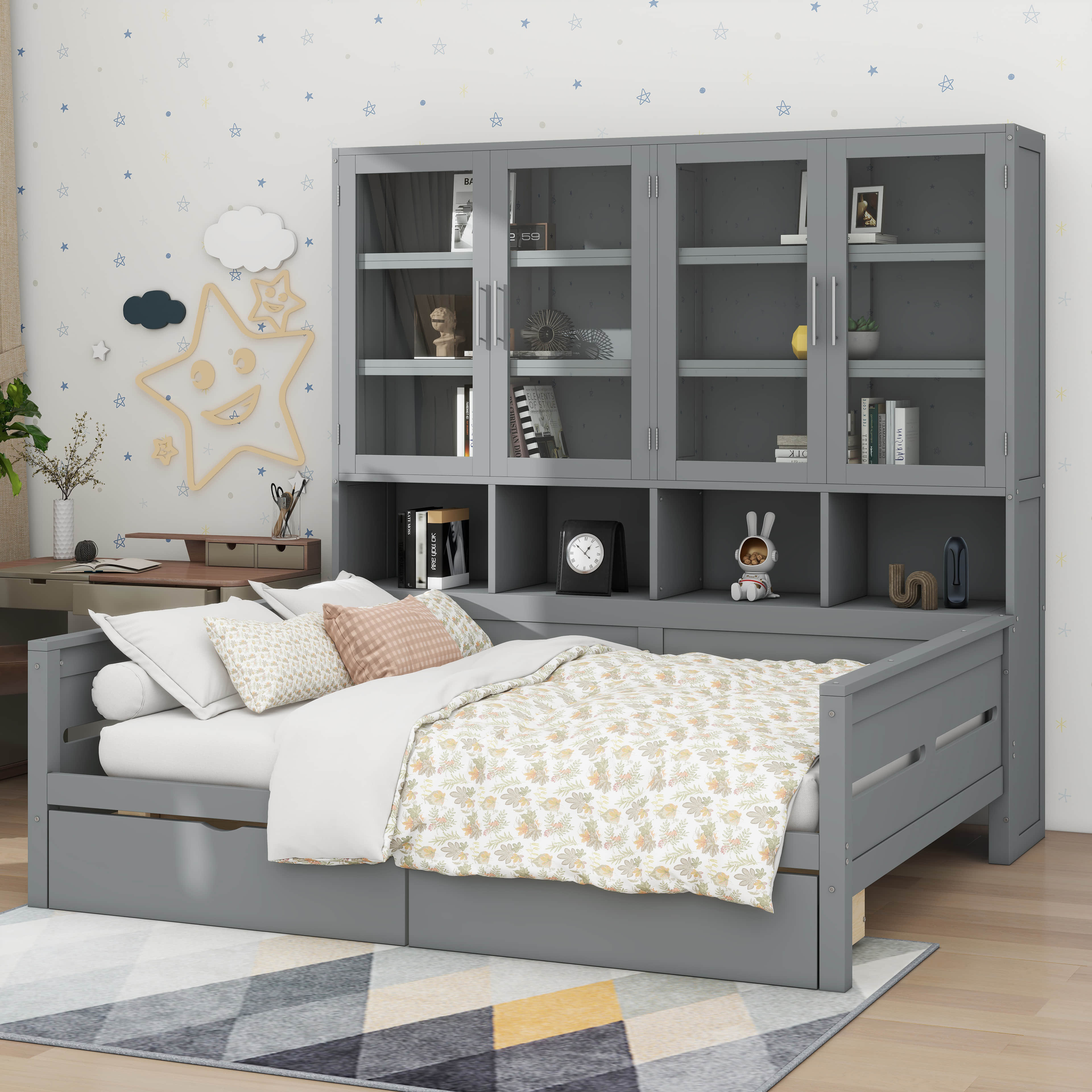 Red Barrel Studio Full Size Wooden Daybed With 2 Storage Drawers And ...