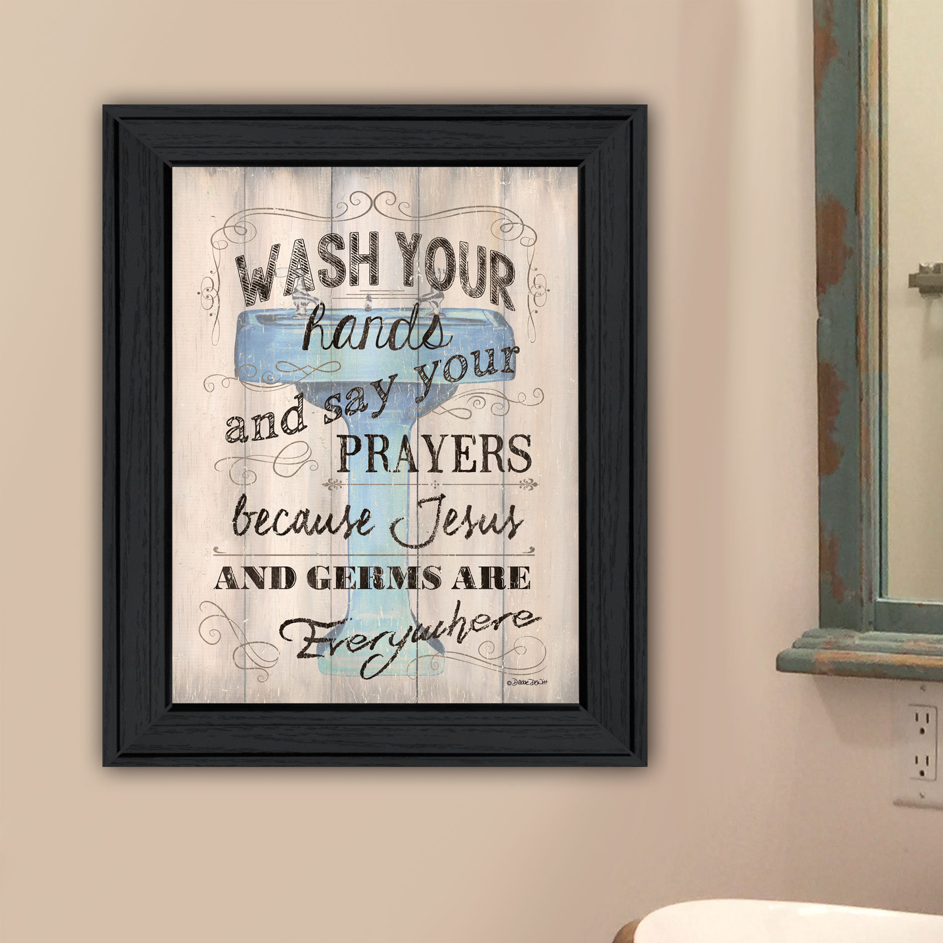 Ophelia & Co. Bathroom Humor Framed Wall Art for Living Room, Home Wall ...