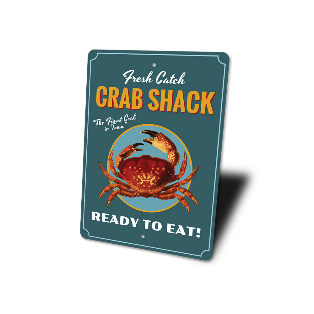 Lizton Sign Shop, Inc Fresh Catch Crab Shack Aluminum Sign | Wayfair