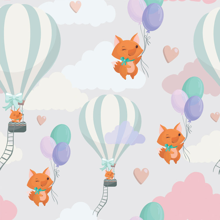 Zoomie Kids Bellburns 10.5' L x 24" W Peel and Stick Wallpaper Roll ...