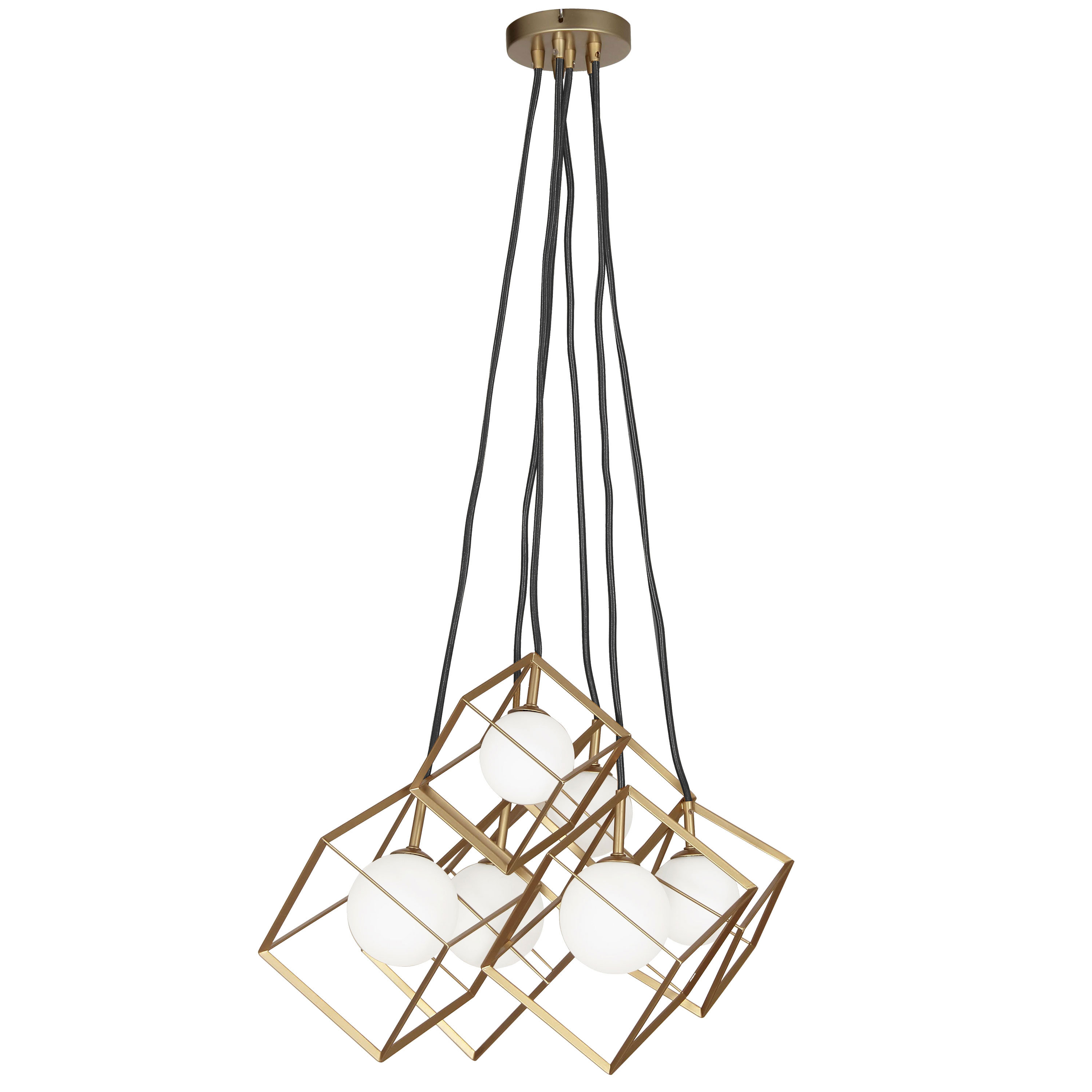 Wrought Studio™ Thomson 6 - Light Cluster Square / Rectangle Pendant ...